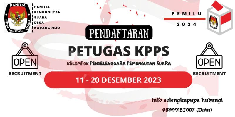 Website Resmi Desa Karangrejo - First - Detail Artikel - Rekrutmen ...